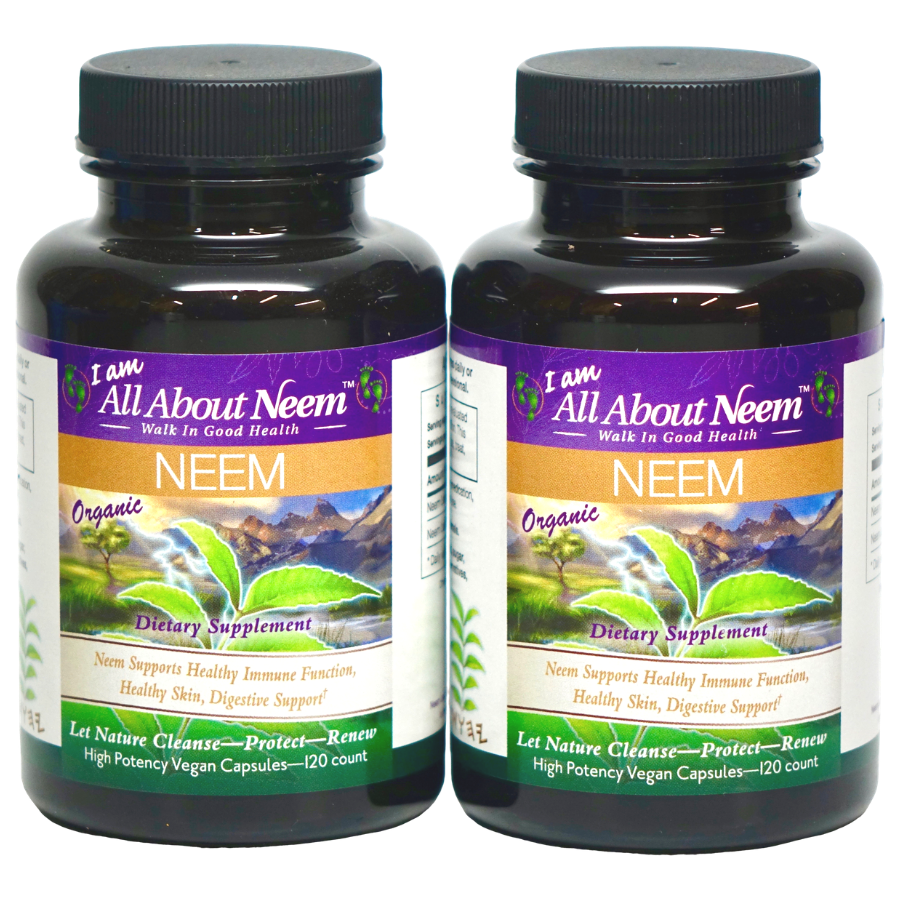 Neem Leaf Capsules, Organic, Extra Strength| All About Neem