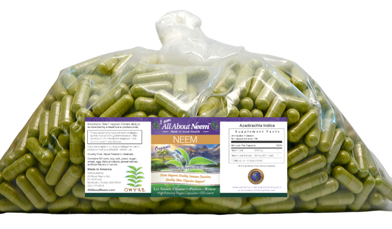 Organic Neem Leaf Capsules for skin & health| All About Neem