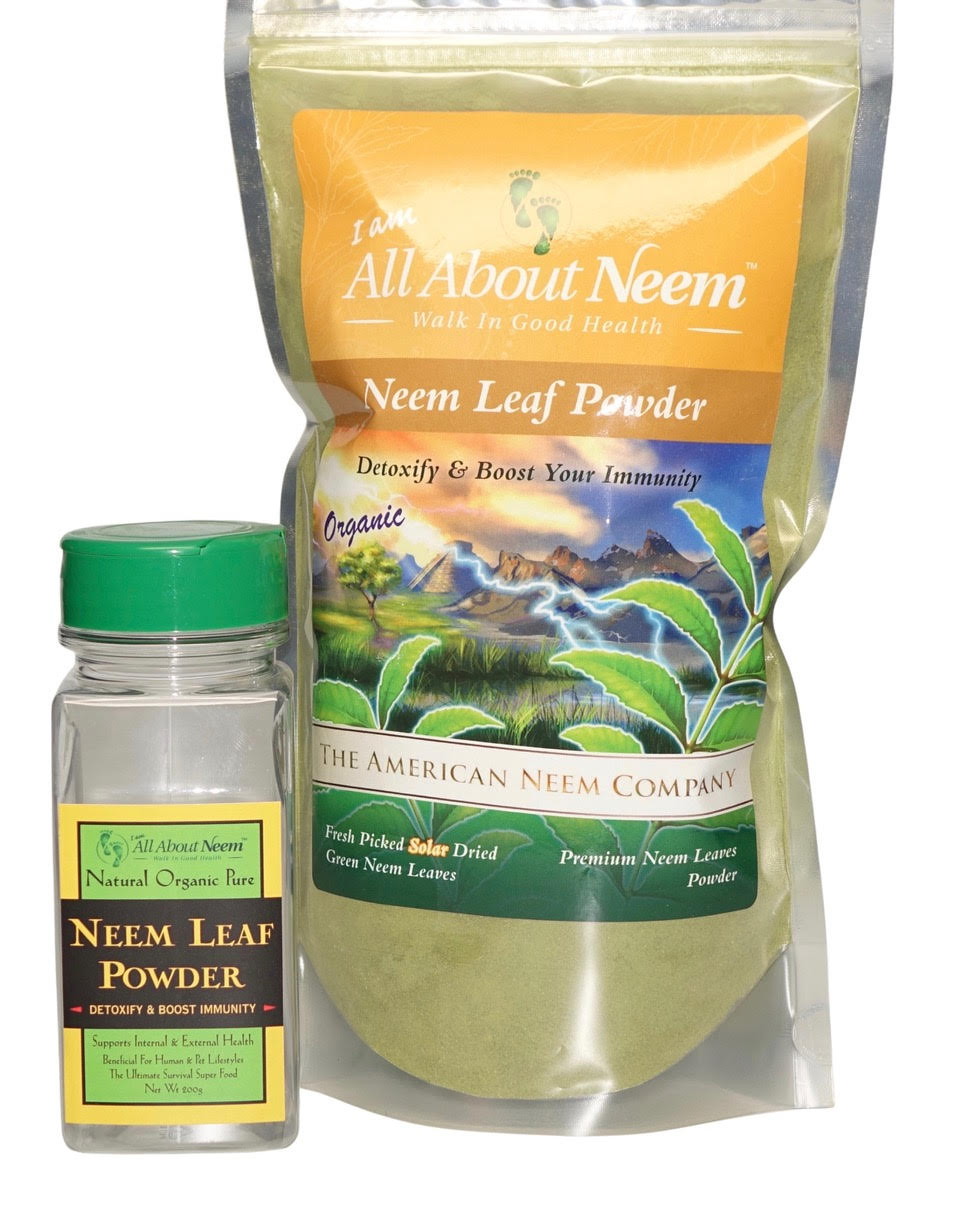 Neem Leaf Powder- for capsules, pets, bathing, detox, bulk