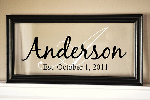 Custom Glass Signs | Glass Engraved Name Signs