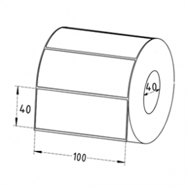 Direct Thermal labels 40mm x 15mm 2500LPR 40mm Core - Box of 30