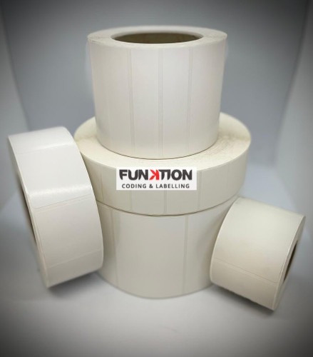 Direct Thermal labels 40mm x 28mm 1250LPR 40mm Core - Box of 35