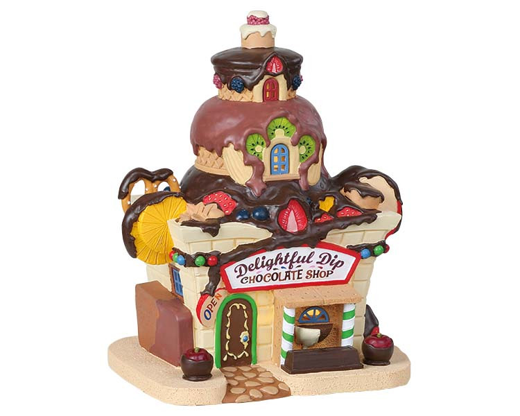 85382 - Delightful Dip Chocolate Shop, Battery-Operated (4.5v) - Lemax ...