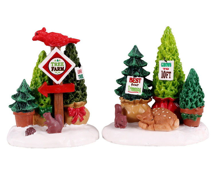 14844 - Tree Farm Display, Set of 2 - Lemax Misc. Accessories ...