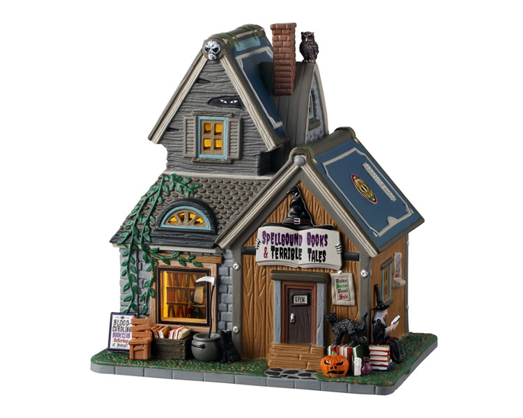55309 - Spellbound Books & Terrible Tales - Lemax Spooky Town Houses ...