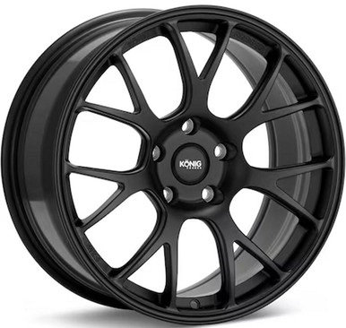 18x9 Konig Forged F1M Satin Black (Fully Forged) 5x112 42mm ...
