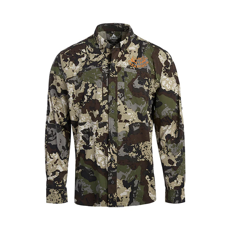 LOS CAZADORES Embroidered Pnuma Outdoors Long Sleeve Shooter Shirt ...