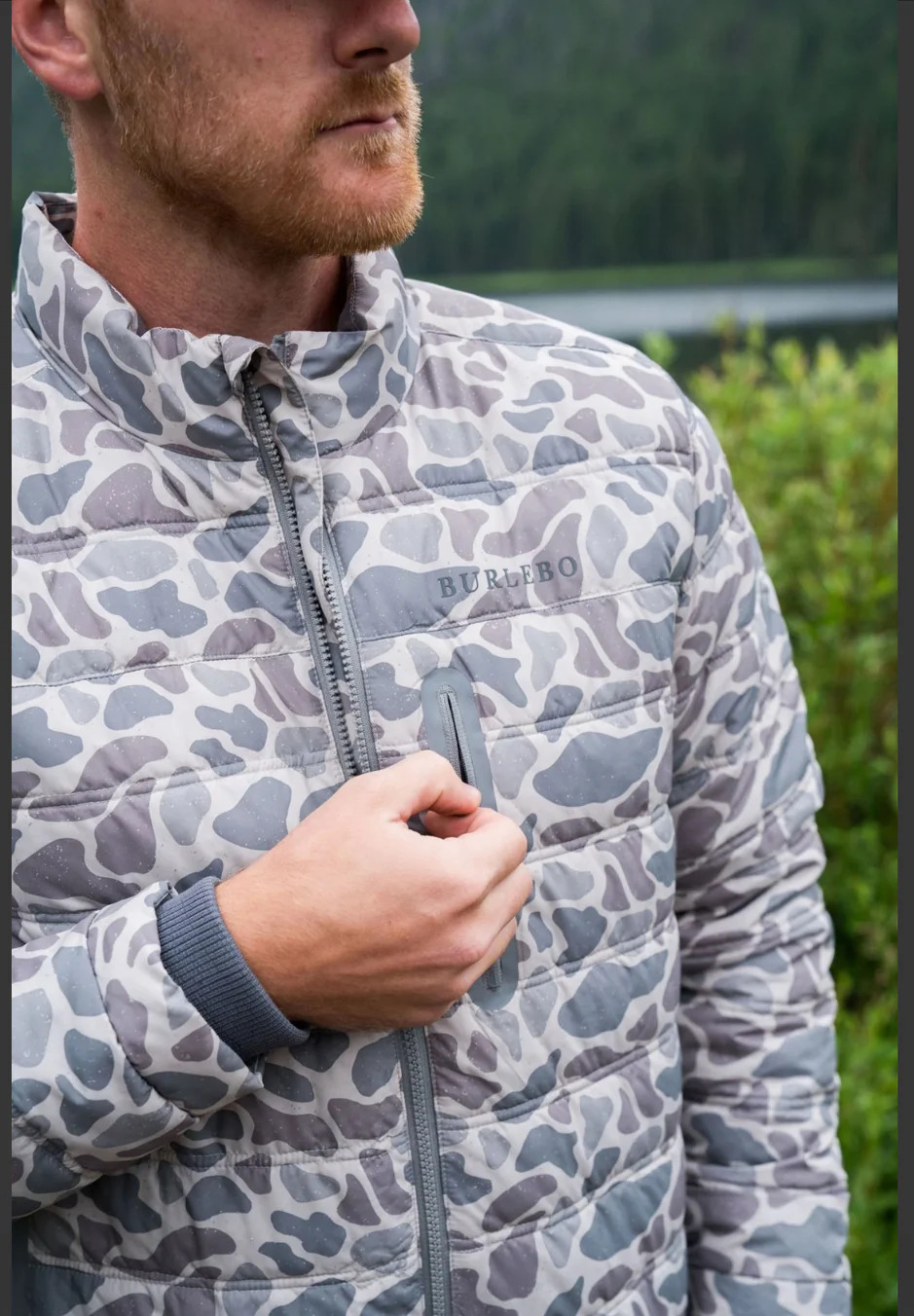 BURLEBO PUFFER JACKET CLASSIC DEER CAMO - Los Cazadores