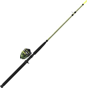 ZEBCO Fishing Bite Alert 7FT 2-Piece Medium-Heavy Spinning Rod & Reel ...