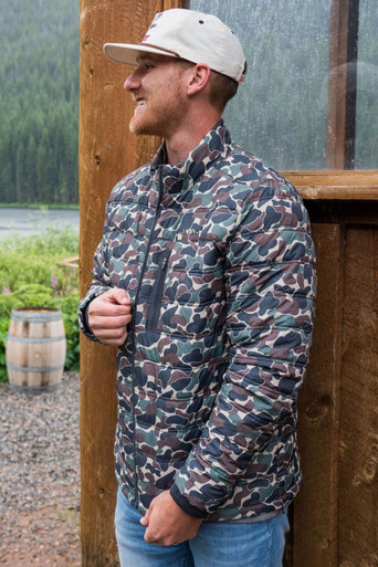 Burlebo Puffer Jacket - Throwback Camo | Lightweight & Warm