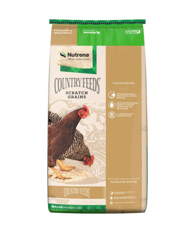 NUTRENA COUNTRY FEEDS CHICKEN SCRATCH GRAINS 50LB BAG - Los Cazadores