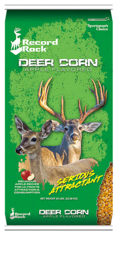 RECORD RACK APEX DEER CORN APPLE FLAVORED 50LB BAGGED FEED - Los Cazadores
