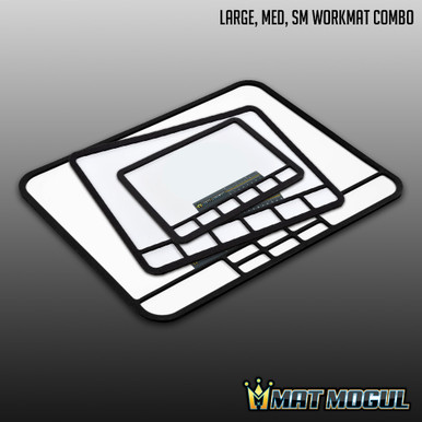 Large Medium Small Work Mat Combo