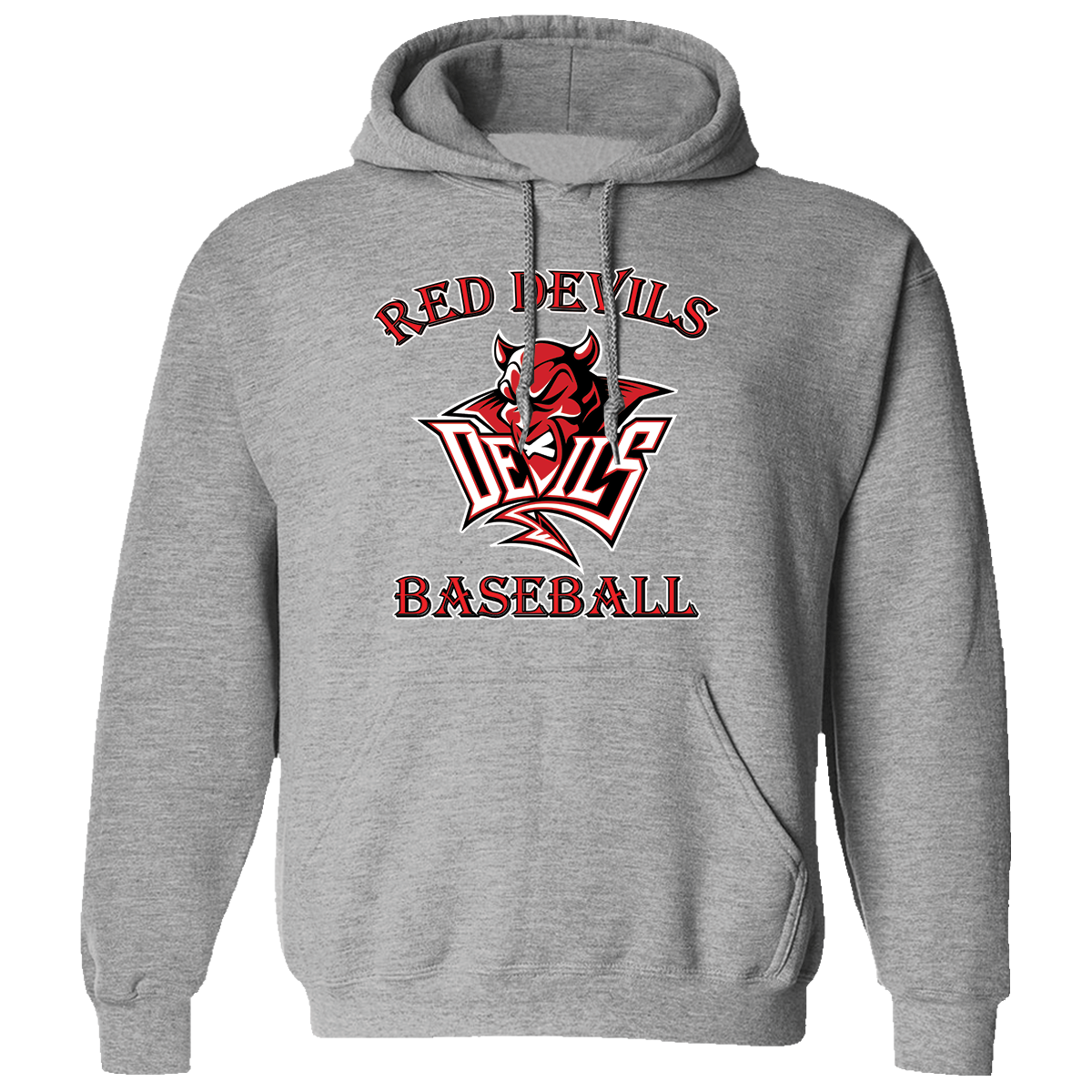 Red Devils Baseball Hoodie (F277) - RycoSports