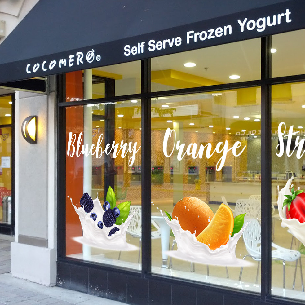 Optically Clear Window Graphic with removable adhesive 50"x 100'