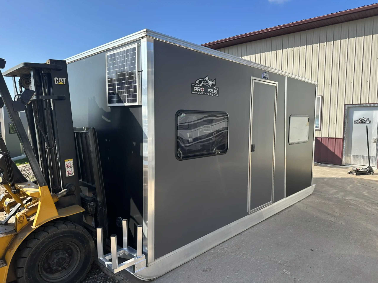 Buy 8' x 14' Four Window Skid House | Pro Fab Outdoors