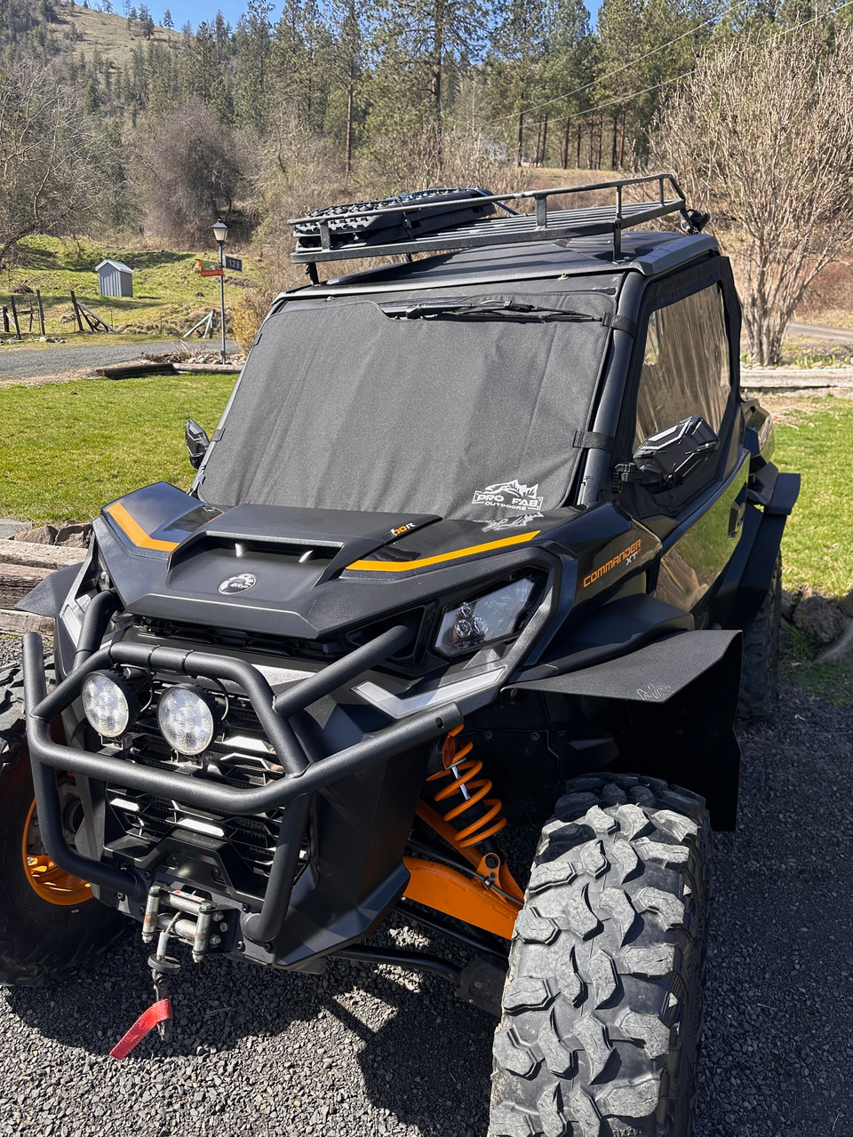 Buy Padded Windshield Cover for Polaris RZR XP | Pro Fab Outdoors