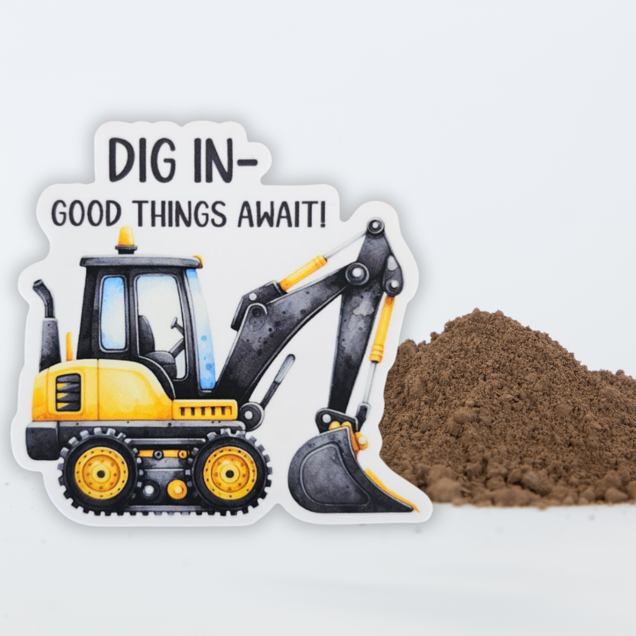 Dig In Waterproof Sticker - Beth's Creations