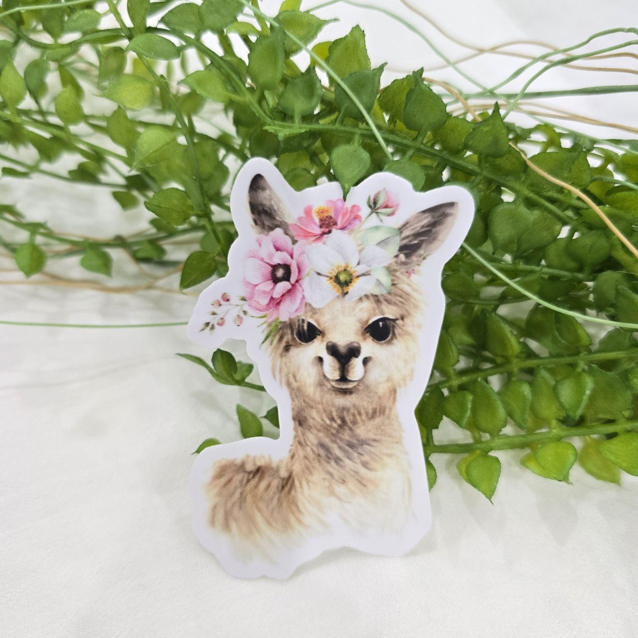 Llama Waterproof Sticker - Beth's Creations