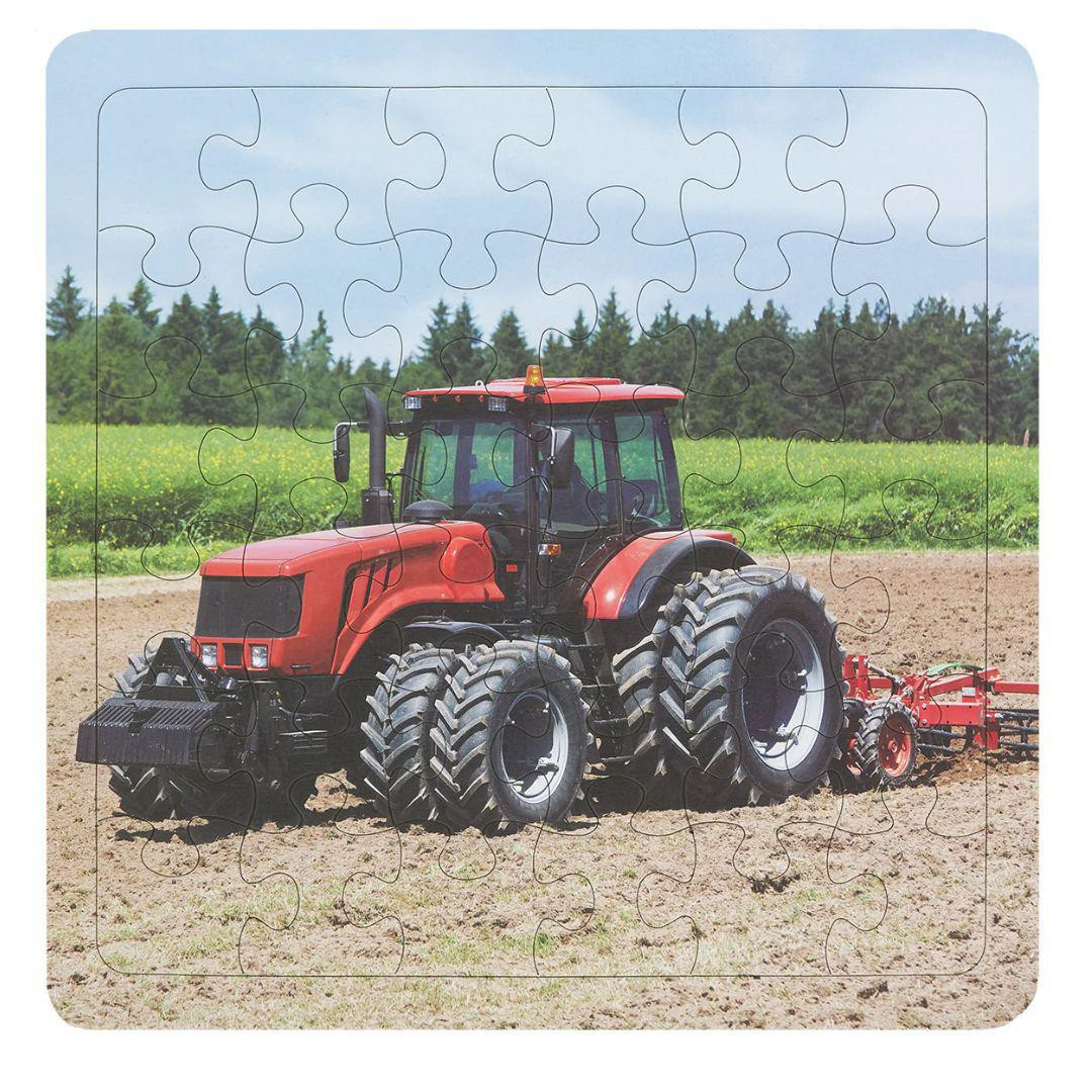 Big Red Tractor Puzzle - Beth's Creations