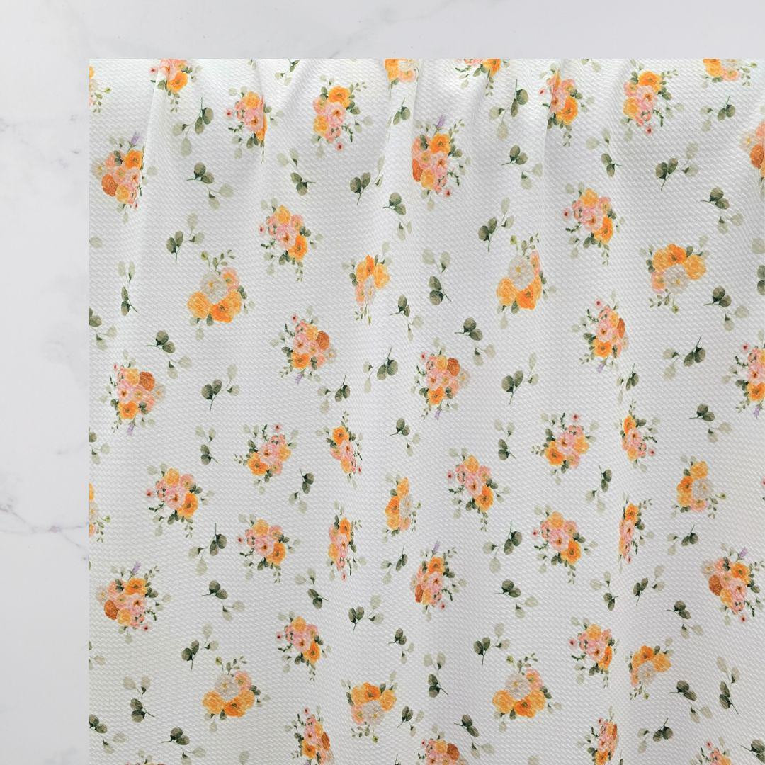 Beth's Exclusive Saffron Bouquets Liverpool Knit Fabric (sold by half ...