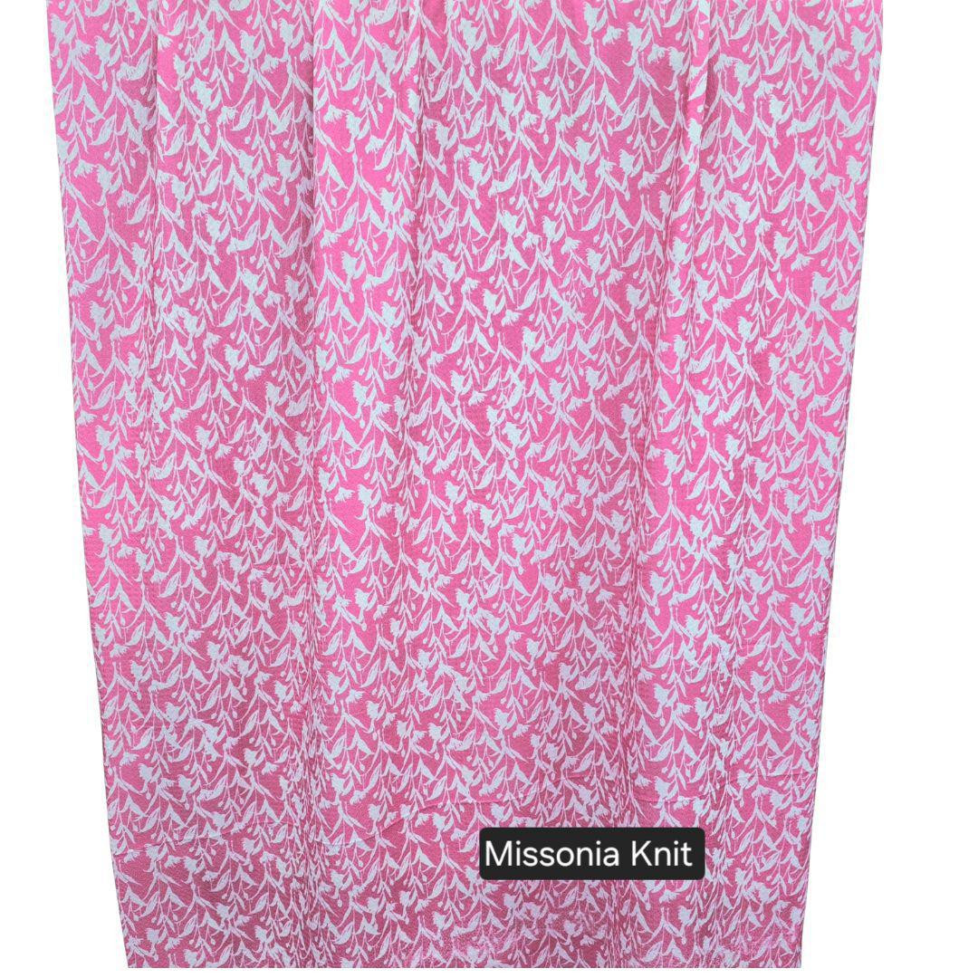 Hot Pink Vines Missonia Knit Fabric (sold by half yards) - Beth's Creations