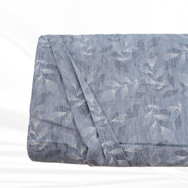 Powder Blue Dusty Leaves Tropical Breeze Fabric (sold by half yards ...