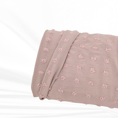 Misty Rose Penny Size Poly Swiss Dot Fabric (sold by half yards) - Beth ...
