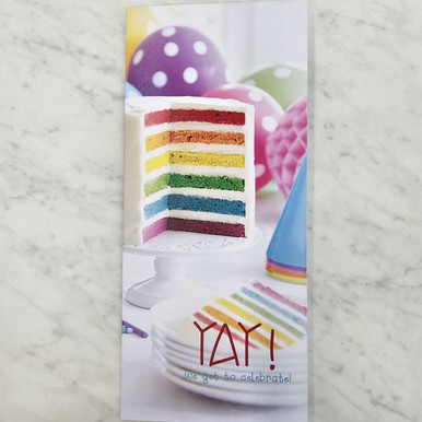 Yay Celebrate Birthday Card 4x9 - Beth's Creations