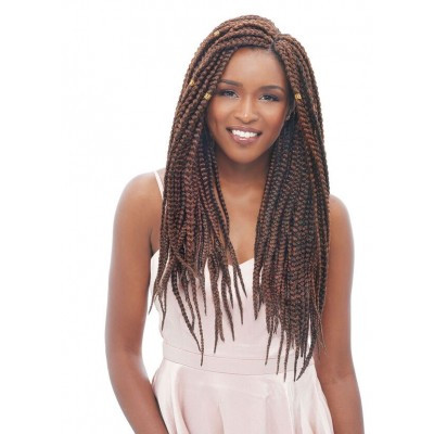 Janet Collection Noir Havana 3S MEDIUM MAMBO BOX BRAID 24 Inch (3 ...
