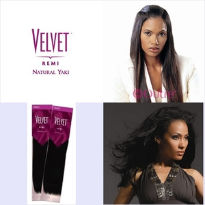 Outre Velvet Remi Human Hair Yaki Weave- 10"