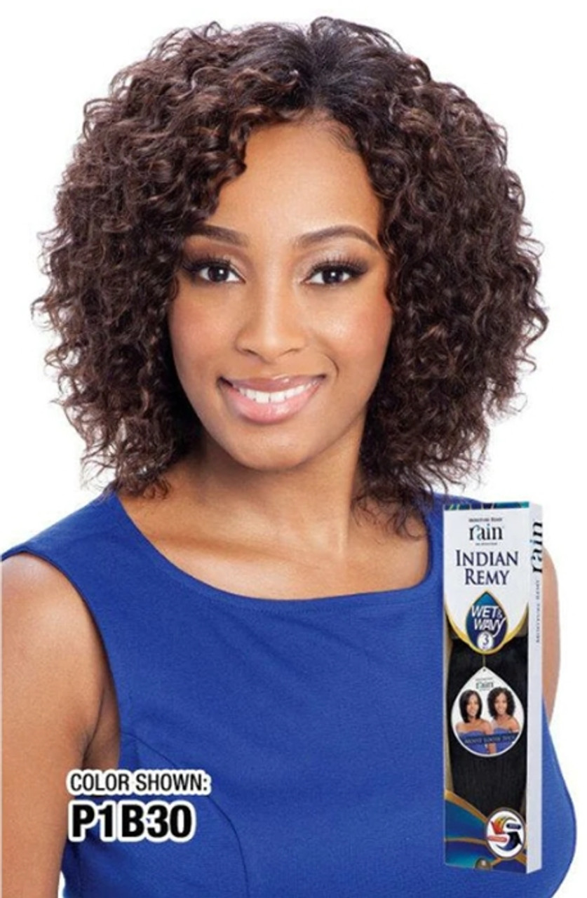 Rain Moisture 100 Indian Remy Human Hair Wet And Wavy Moist Deep 3pcs