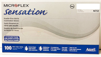 MicroFlex Nitrile Powder Free Disposal Gloves Medium
