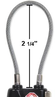Bulldog TSA Lock with Steel Cable - Dance's Sporting Goods