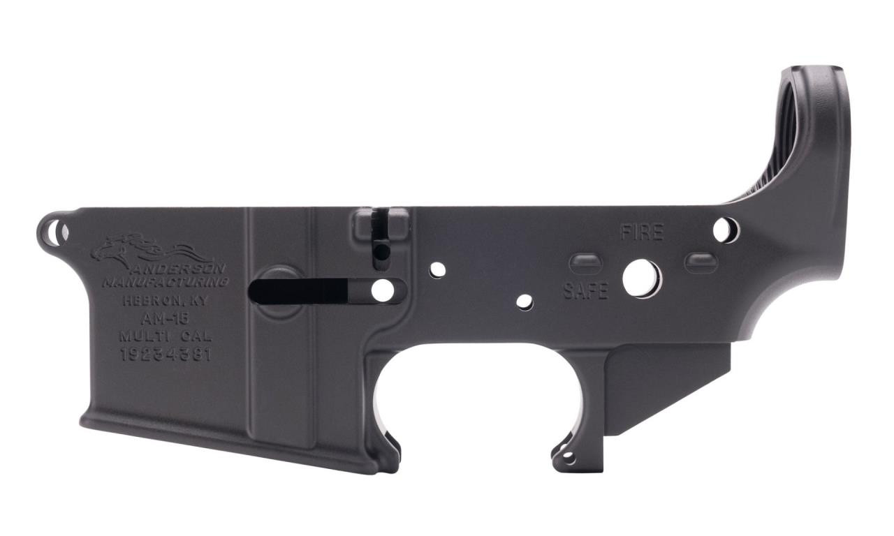 Anderson Mfg AR-15 Lower Receiver - Punisher Skull - Black - Dance's ...