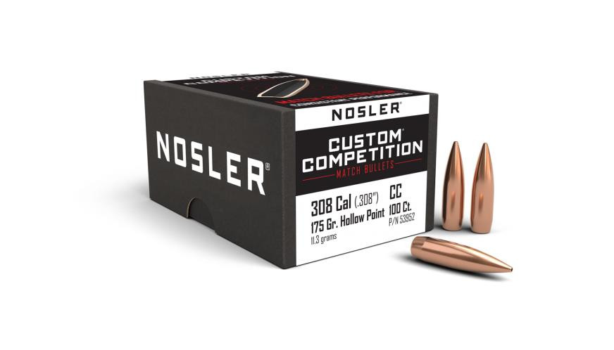 Nosler Custom Competition 30 Cal - 175 Grain HPBT - .308 Diameter - 100 ...
