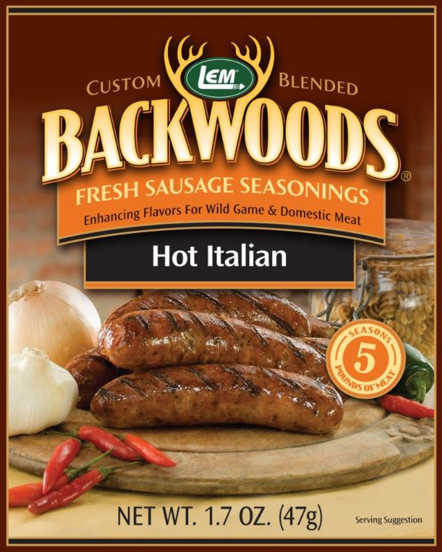 LEM Backwoods Hot Italian Fresh Sausage Seasoning - Dance's Sporting Goods