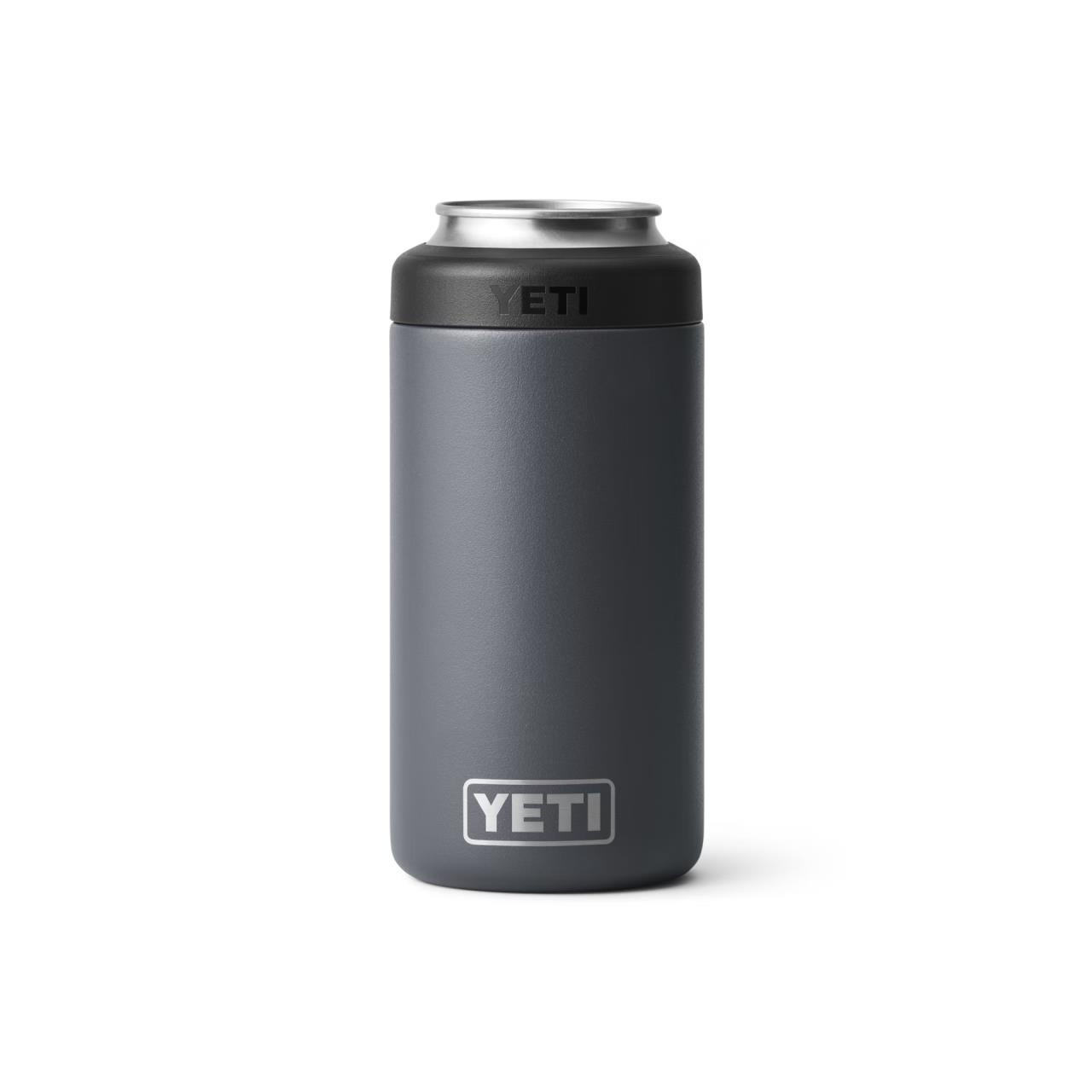 YETI Rambler 16oz Colster Tall - Charcoal - Dance's Sporting Goods