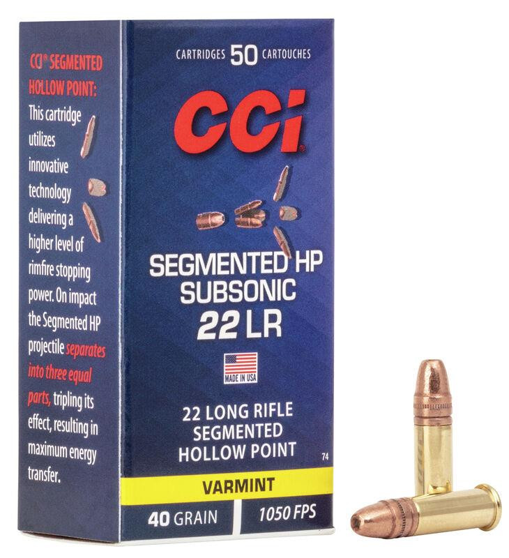 CCI 22 LR - 40 Grain Segmented HP - 1050 FPS - 50 Rounds - Dance's ...