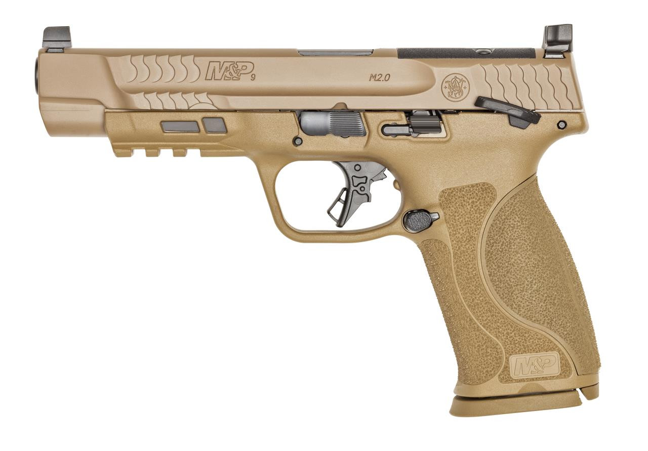 Smith & Wesson M&P M2.0 9MM - Optics Ready - Thumb Safety - FDE - 17 ...