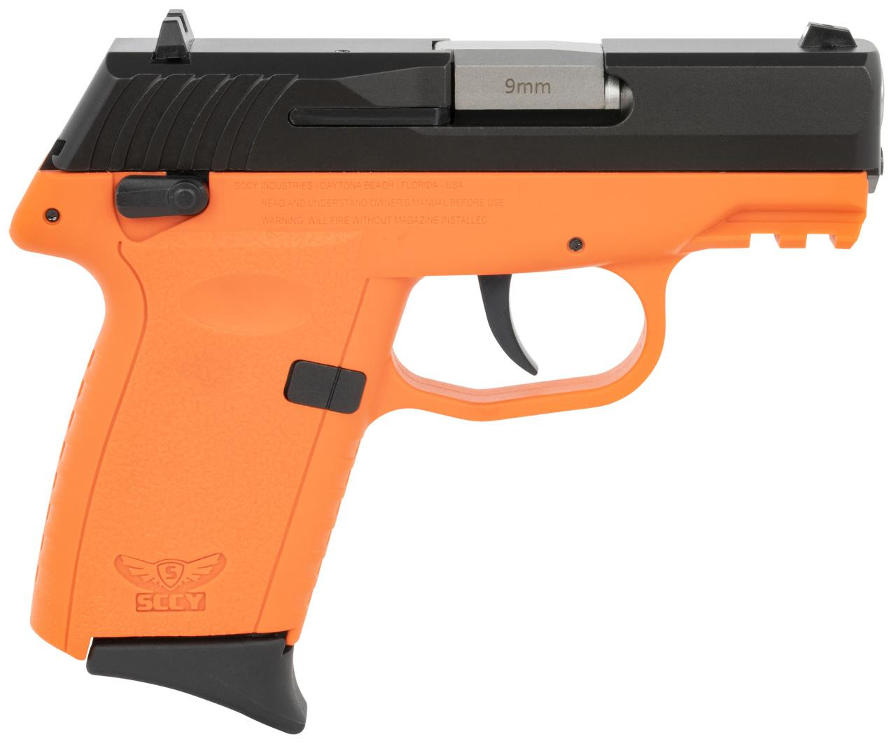 SCCY CPX-1 Gen 3 9mm - Orange / Black - 10 Round - Dance's Sporting Goods