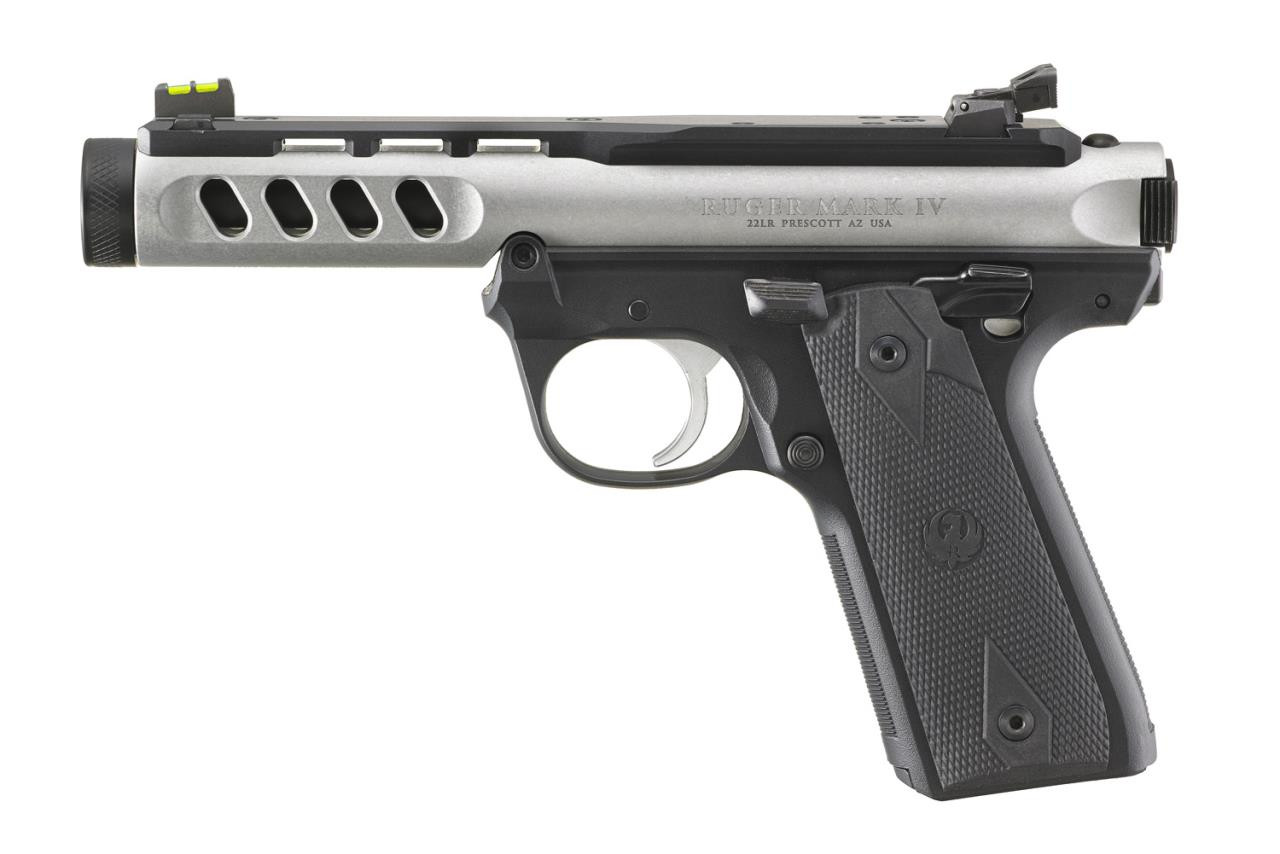 Ruger Mark IV 22/45 Lite 22 LR - 4.4" Threaded Barrel - Black ...