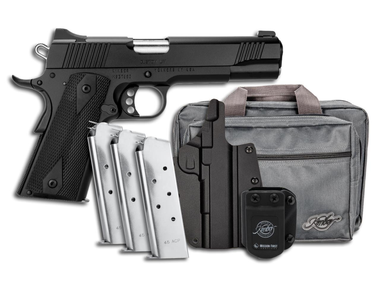 Kimber Custom LW 45 ACP- Club Bundle - Black - 7 Round - Dance's ...