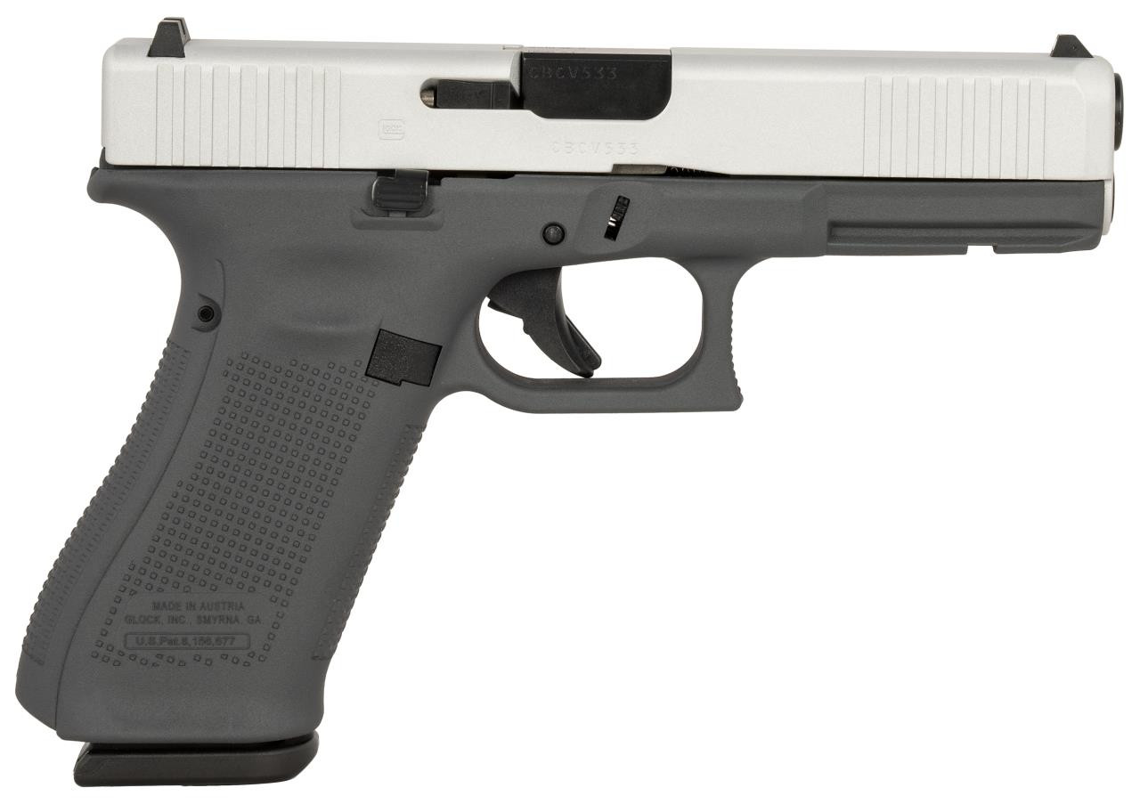 Glock 17 Gen 5 9mm - Stainless / Black - 17 Round - Dance's Sporting Goods