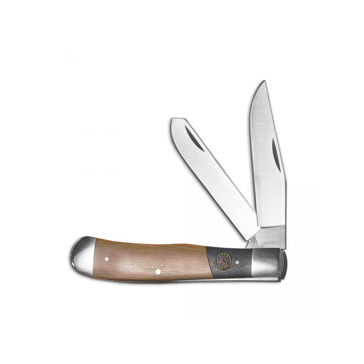 American Buffalo Roper Trapper Rattler Micarta Knives - Dance's ...