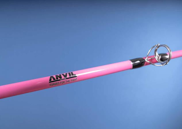 Anvil Rods S-Glass Casting Rod - 7'6" - Medium Heavy - Pink - Dance's ...