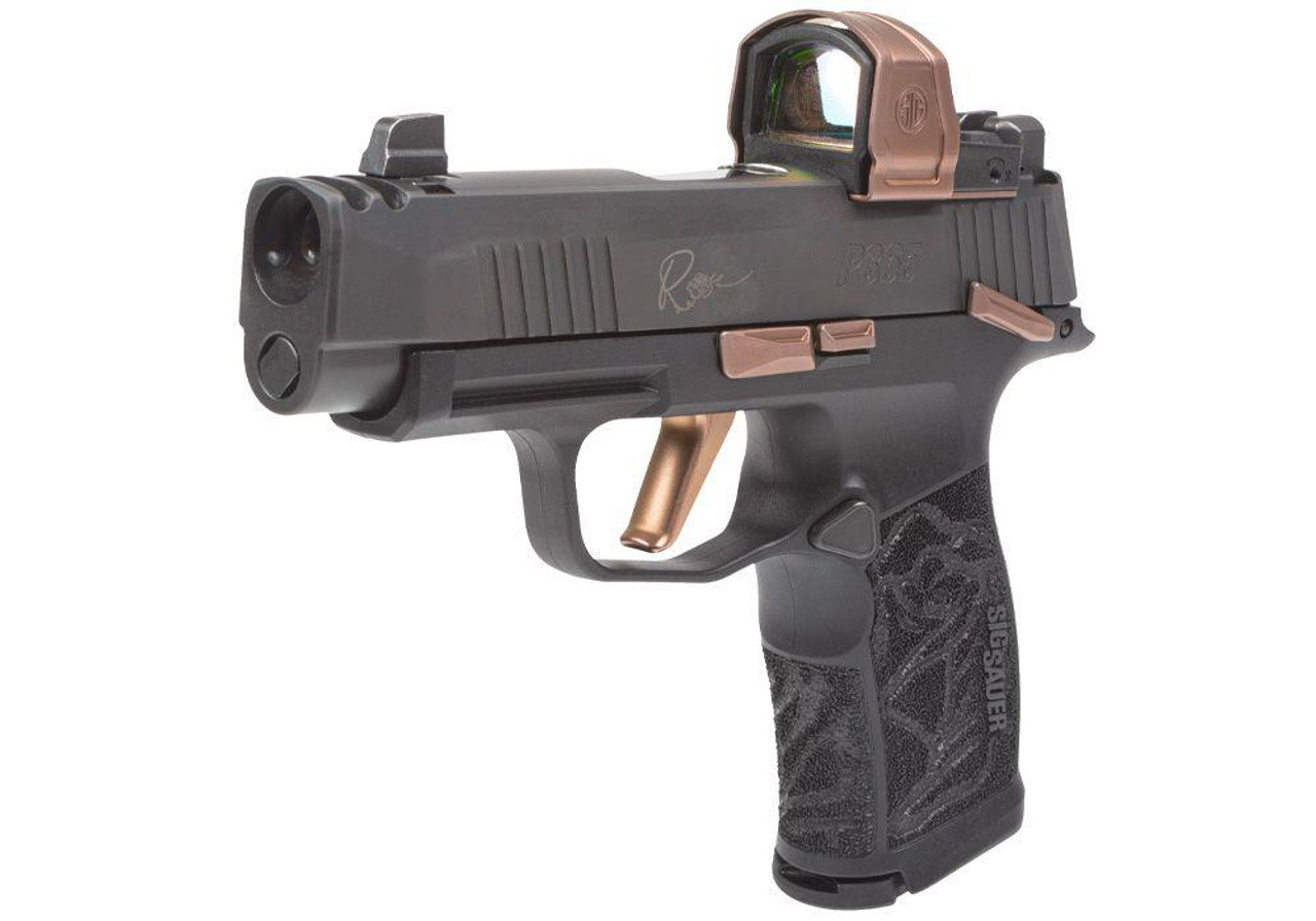 Sig Sauer P365 XL Rose Comp 9mm - RomeoZero Elite - Compensated - Black / Pink - 12 Round ...