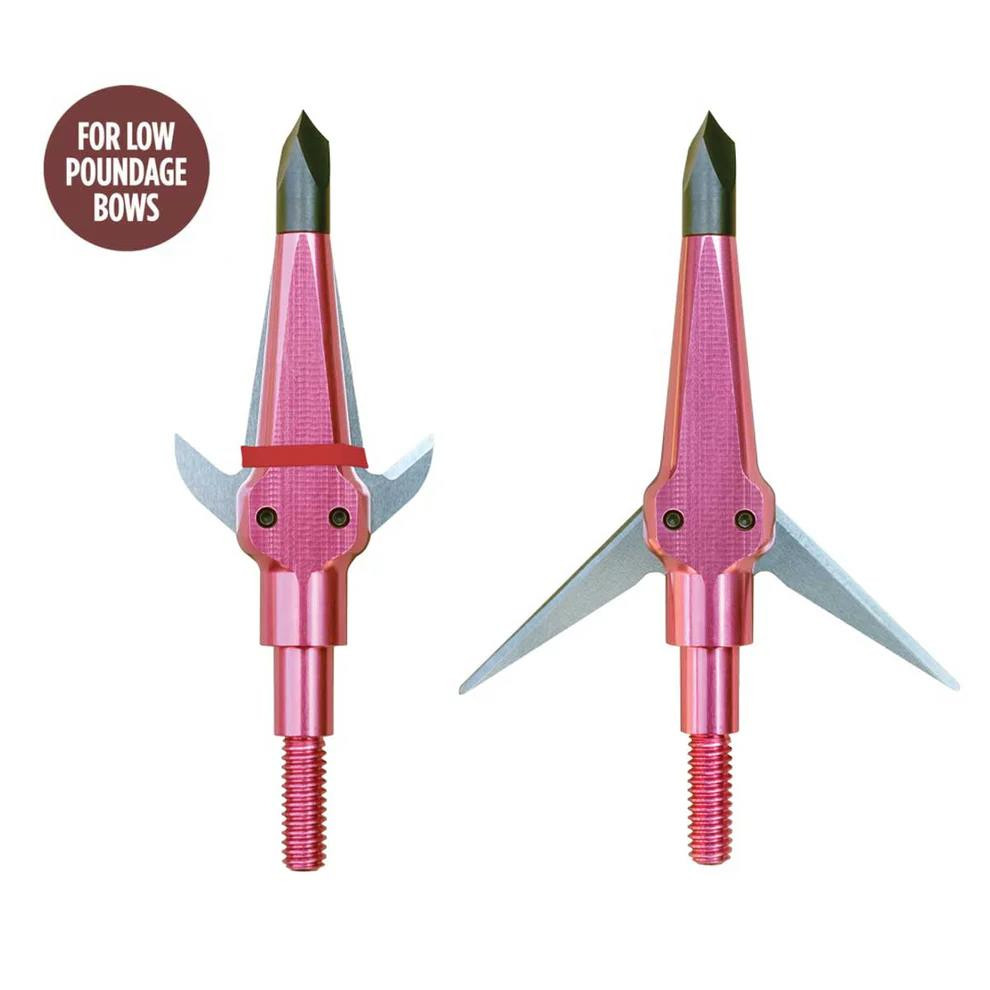 Swhacker #224 Broadheads for Low Poundage Bows - 100 Grain - 1.50 ...