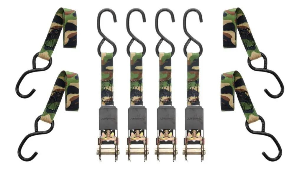 Muddy Camo Ratchet Straps - 8' - 4 Pack - Dance's Sporting Goods