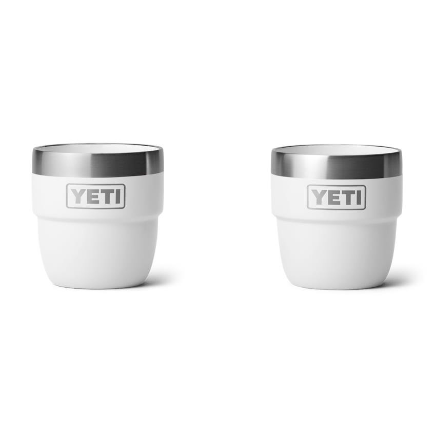 YETI Rambler 4oz Stackable Cups - White - 2 Pack - Dance's Sporting Goods